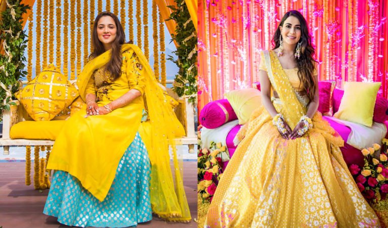 haldi ceremony dress for bride - शादी की वेबसाइट